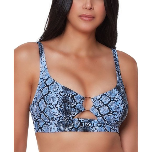 Bar III | Swim | Bar Iii Slitherin Ringfront Bikinitop Periwinkle ...